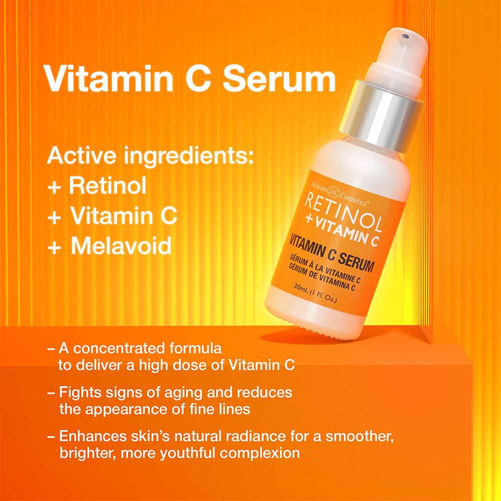 Retinol +Vitamin C Serum 30ml | Moisturisers | Sally Beauty