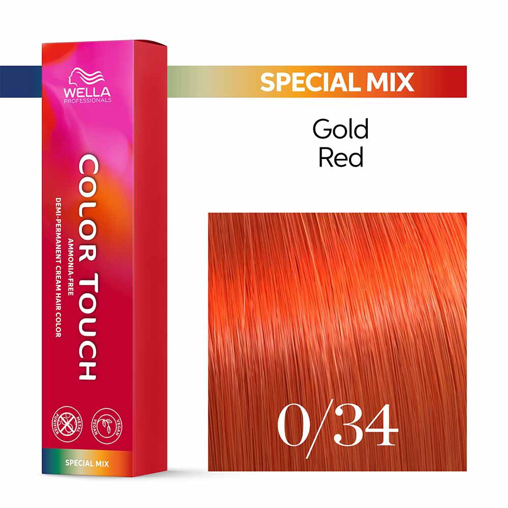 Wella Professionals Color Touch Demi-Permanent Hair Colour Red Gold ...