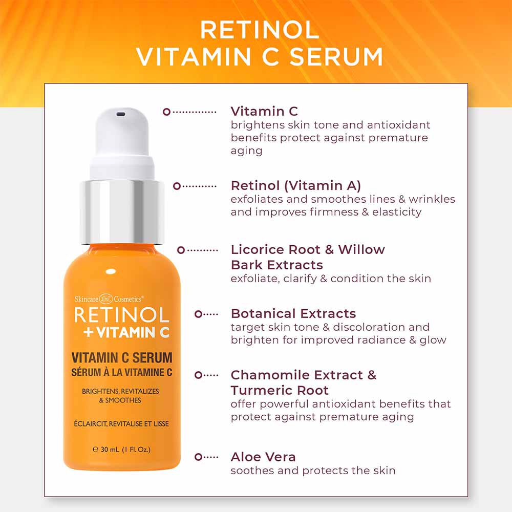 Retinol +Vitamin C Serum 30ml | Moisturisers | Sally Beauty