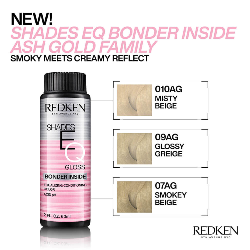 Redken Shades Eq Bonder Inside Demi Permanent Hair Colour 09ag Glossy