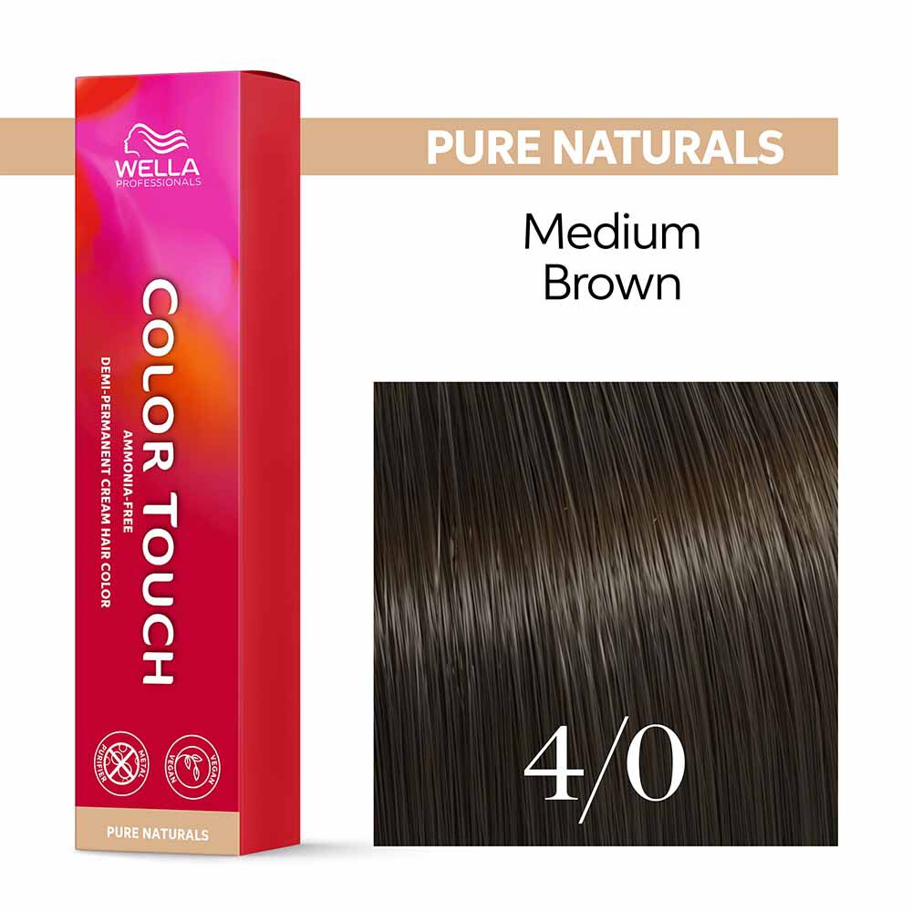 Wella Professionals Color Touch Demi-Permanent Hair Colour - 4/0 Medium ...