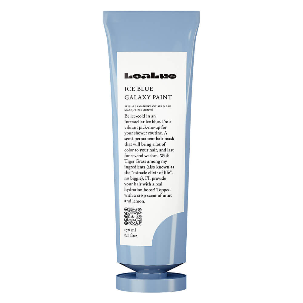 LeaLuo Galaxy Paint Semi Permanent Hair Mask - Ice Blue 150ml | Demi and Semi Permanent Hair Dye ...