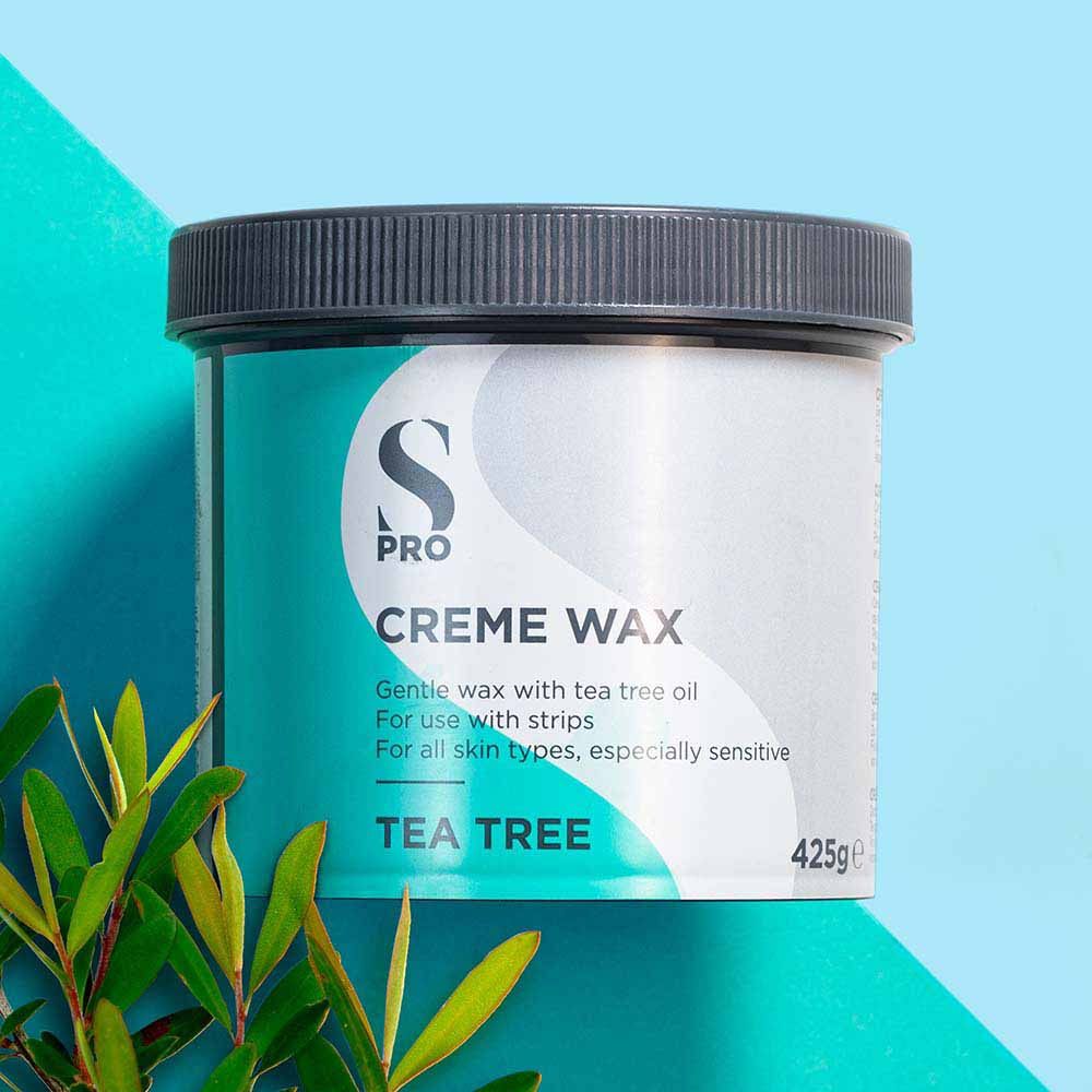 S-PRO Tea Tree Creme Wax Pot 425g | Warm & Crème Wax | Sally Beauty