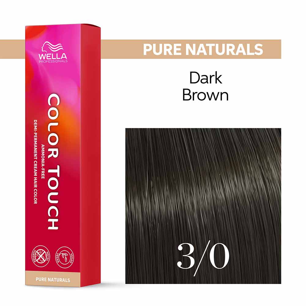Wella Professionals Color Touch Demi-Permanent Hair Colour - 3/0 Dark ...