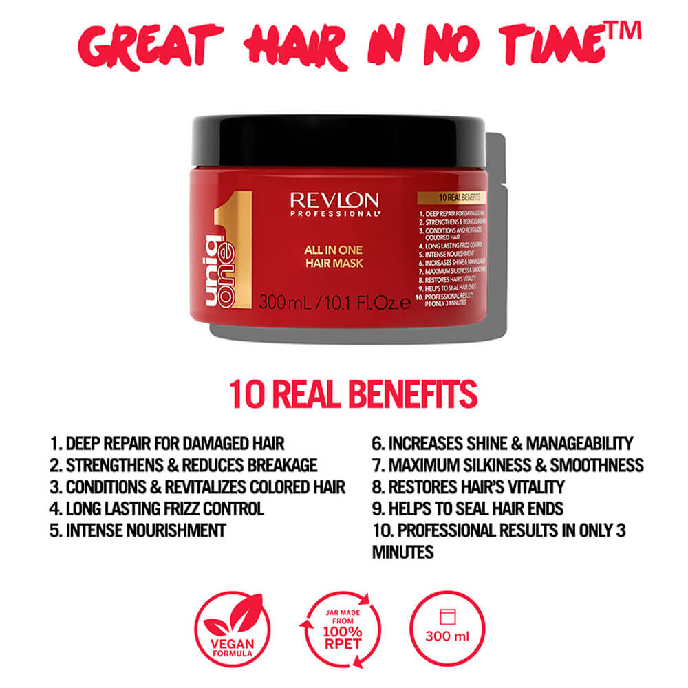 Revlon UniqOne™ All In One Original Hair Mask 300ml | Hair Masks ...
