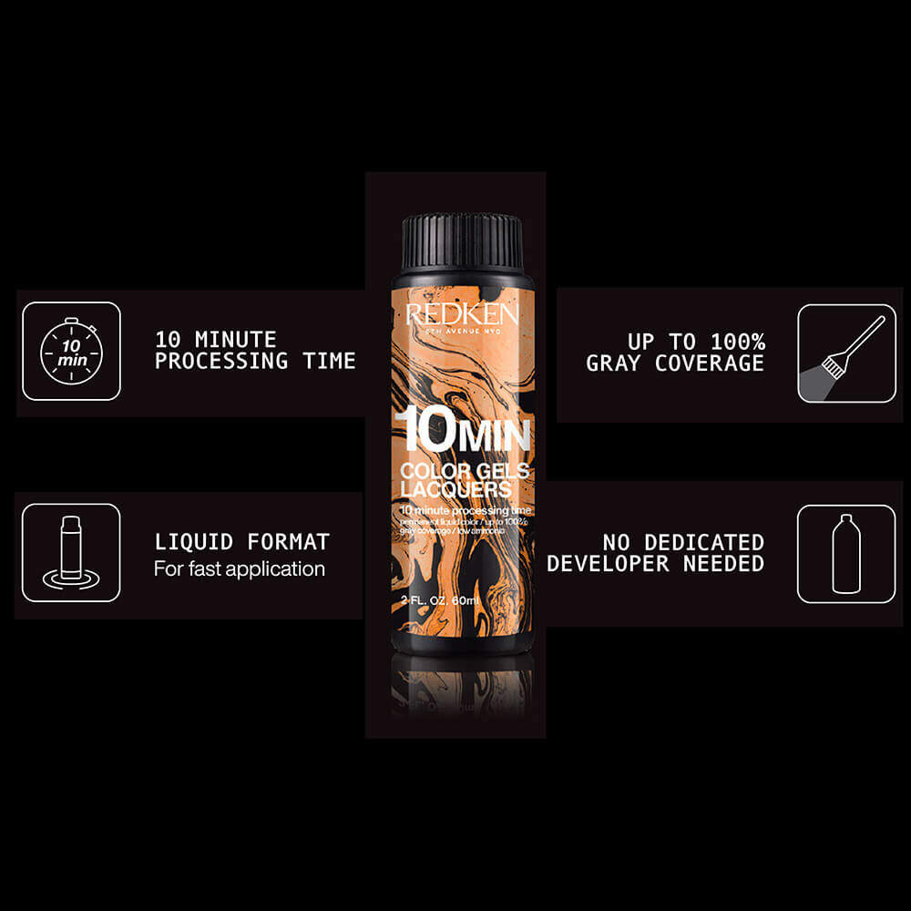 Redken Color Gels Lacquers 10 Minute Permanent Liquid Hair Colour 8NN ...