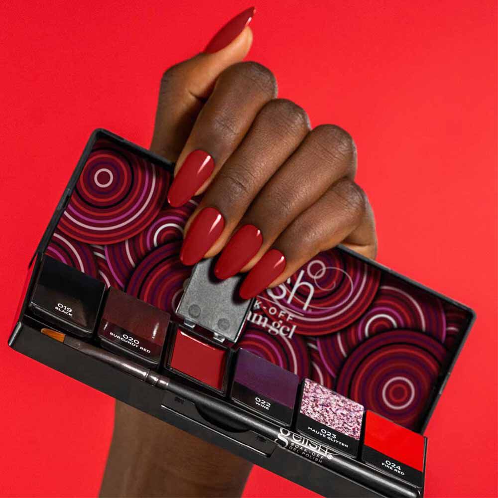 Gelish Solid Cream Gel 6 Piece Palette - Getting Reddy | Gel Polish ...