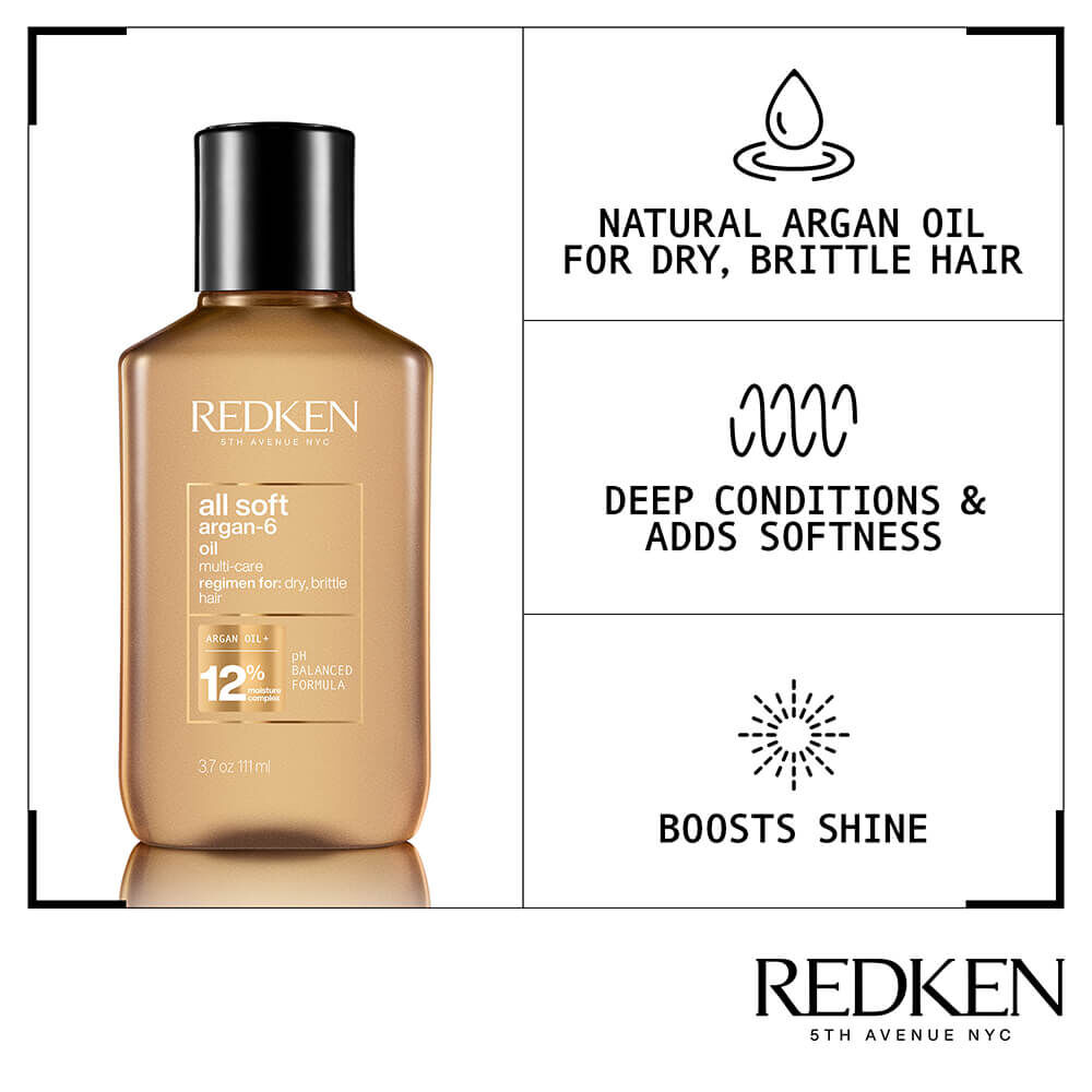Redken All Soft Argan Oil 111ml | Hair Oils | Sally Beauty