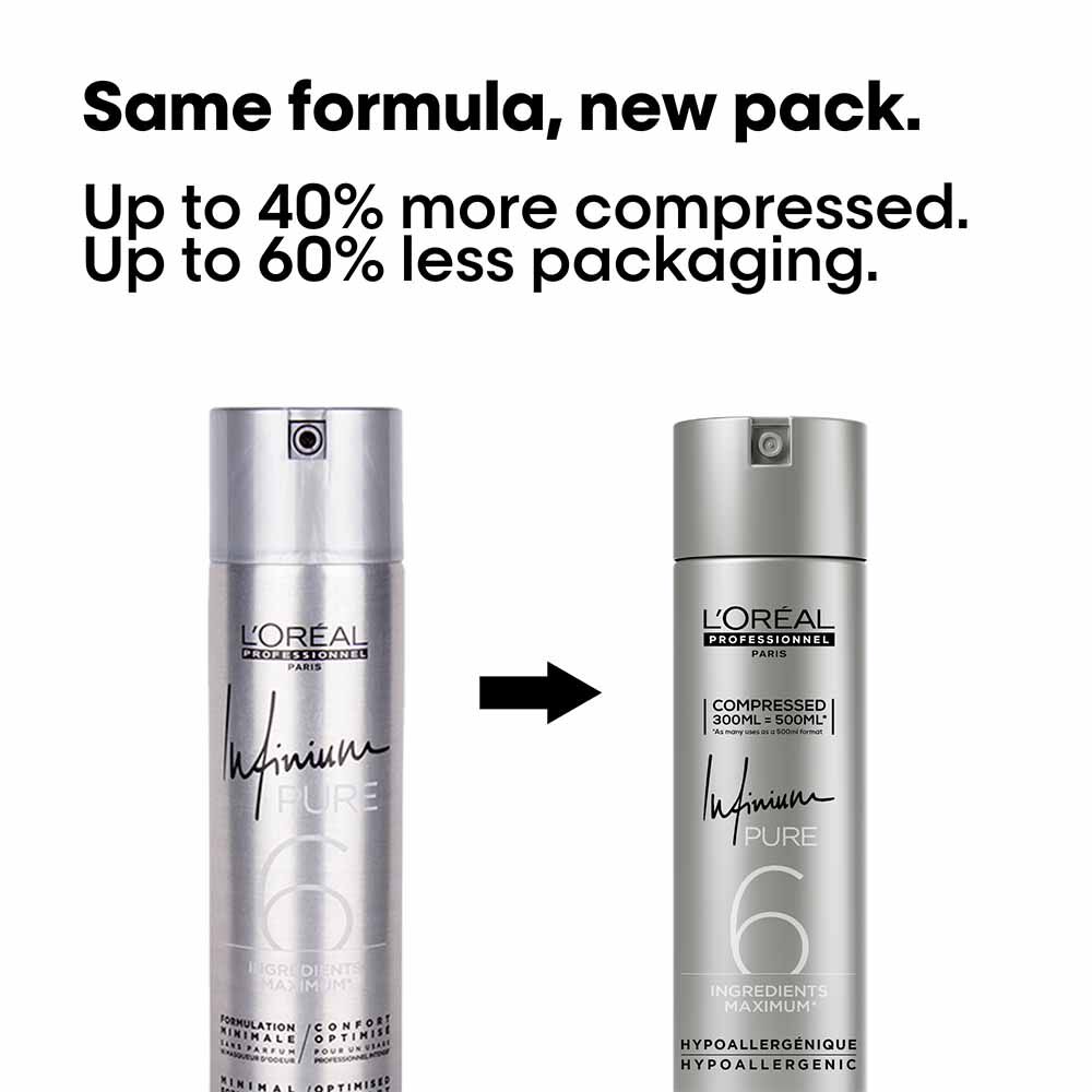 L'Oréal Professionnel Infinium Pure Extra Strong Hair Spray 300ml ...