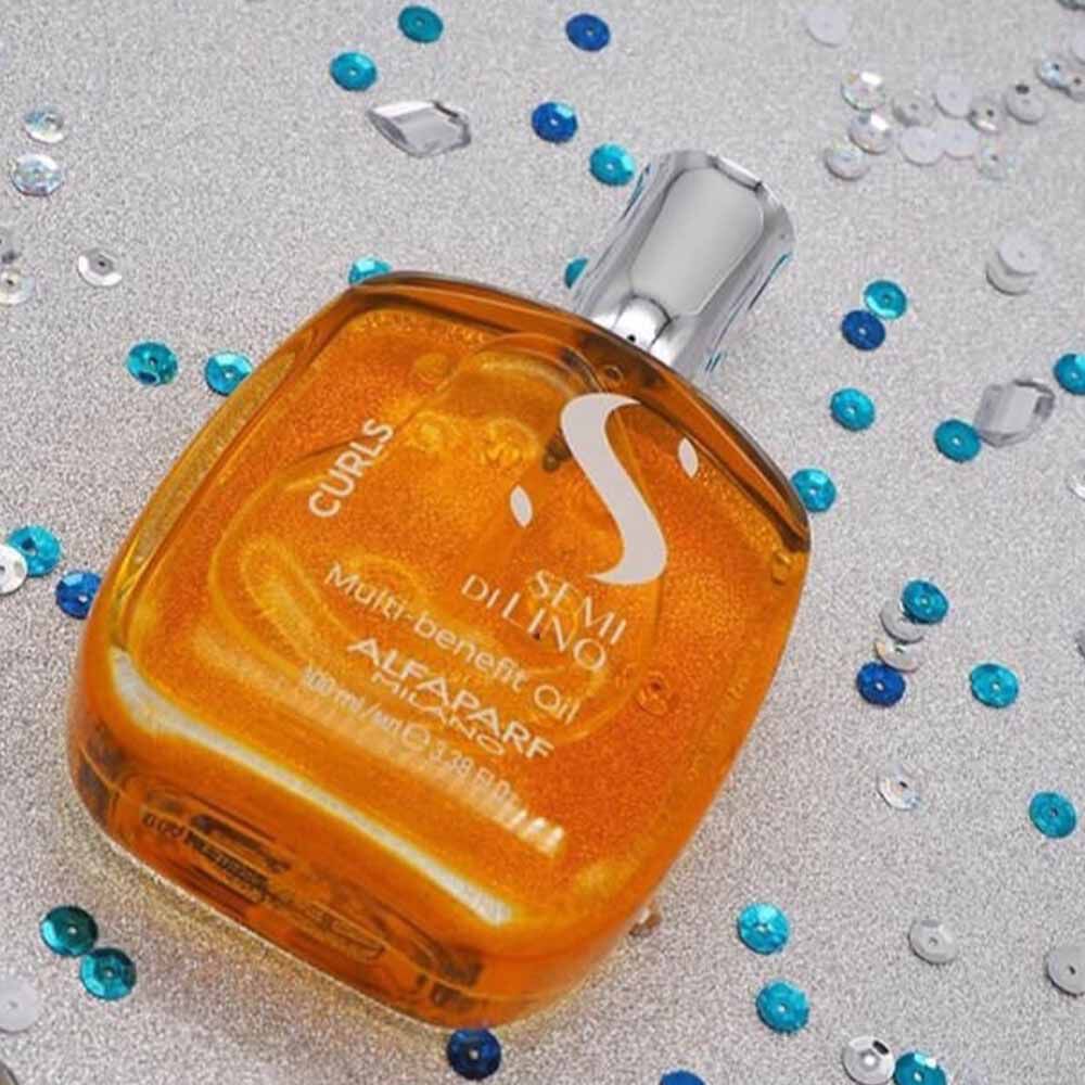 Alfaparf Milano Semi Di Lino Curls Multi-Benefit Oil 100ml | Hair Oils ...
