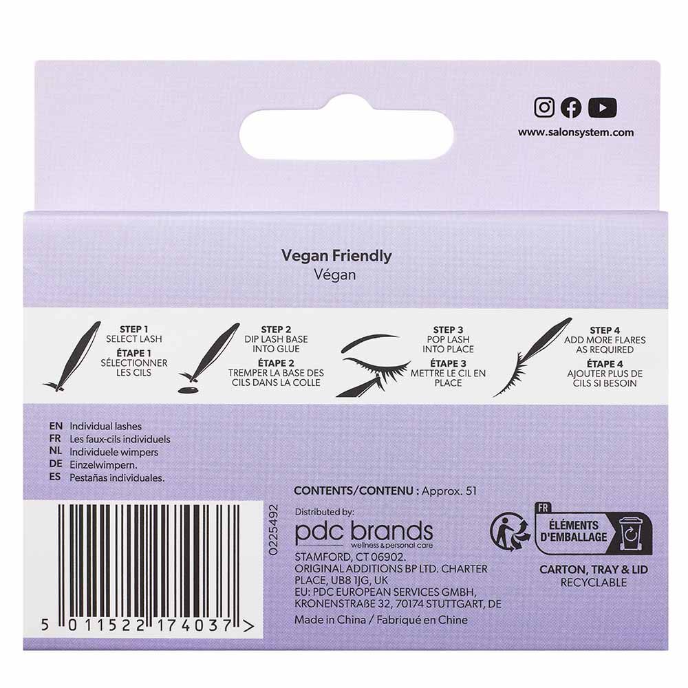 Salon System Individual Lash Luxe 3D Short | Strip Eyelashes | Sally Beauty