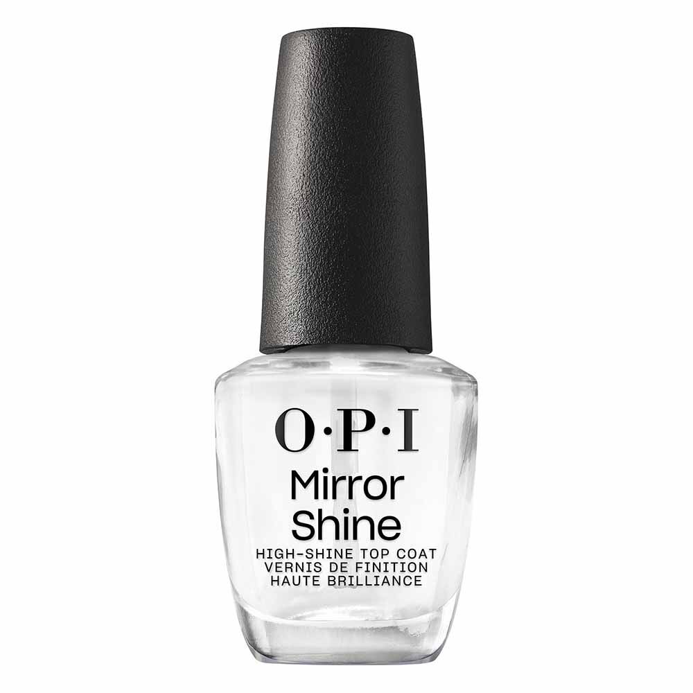 OPI Nail Lacquer Mirror Shine Top Coat 15ml | Nail Polish Top & Base ...